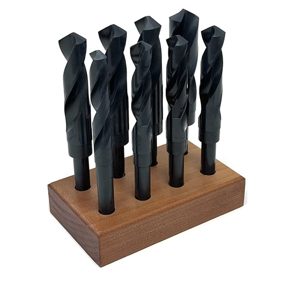 8pc HSS Black Oxide S&D Drill Bit Set - Drill Bit Warehouse