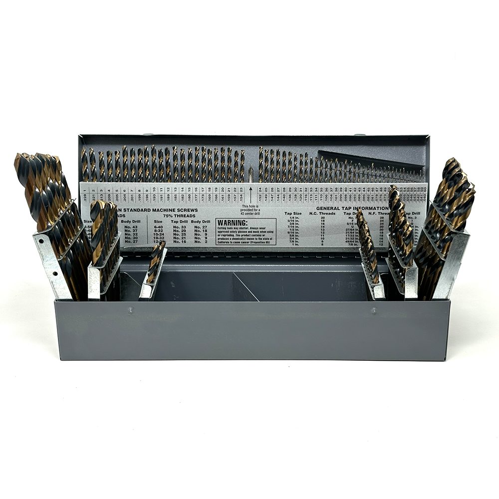 115pc Premium B/G High Speed Jobber Drill Bit Set - Drill Bit Warehouse