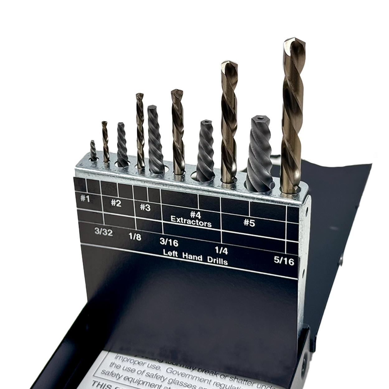 10pc Broken Bolt Removal Set - Made in USA - Drill Bit Warehouse