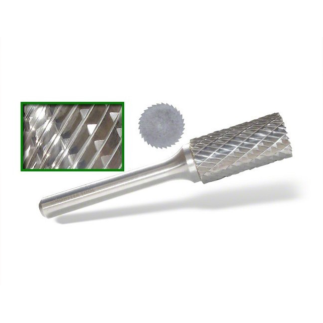 SA Style Cylindrical Shape No End Cut Carbide Burr - Drill Bit Warehouse