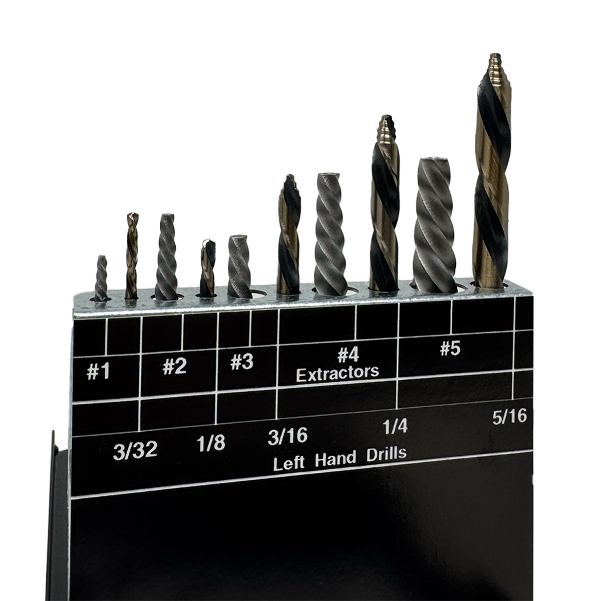 Trident 10-Piece Left-Hand Drill & Spiral Screw Extractor Set - Drill ...